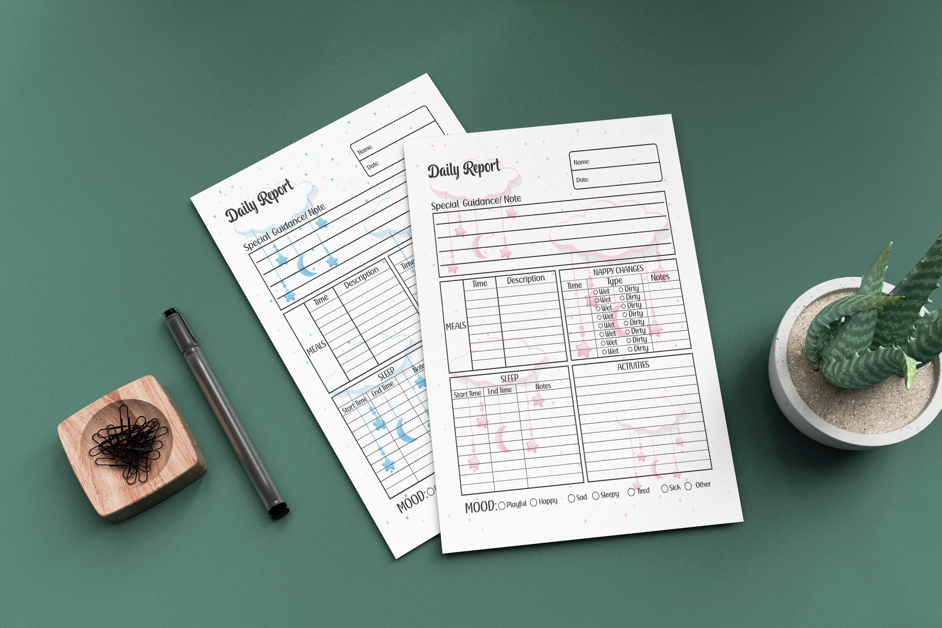 Editable Baby Daily Log, Printable, Baby Care Log, Nanny Log, Baby ...