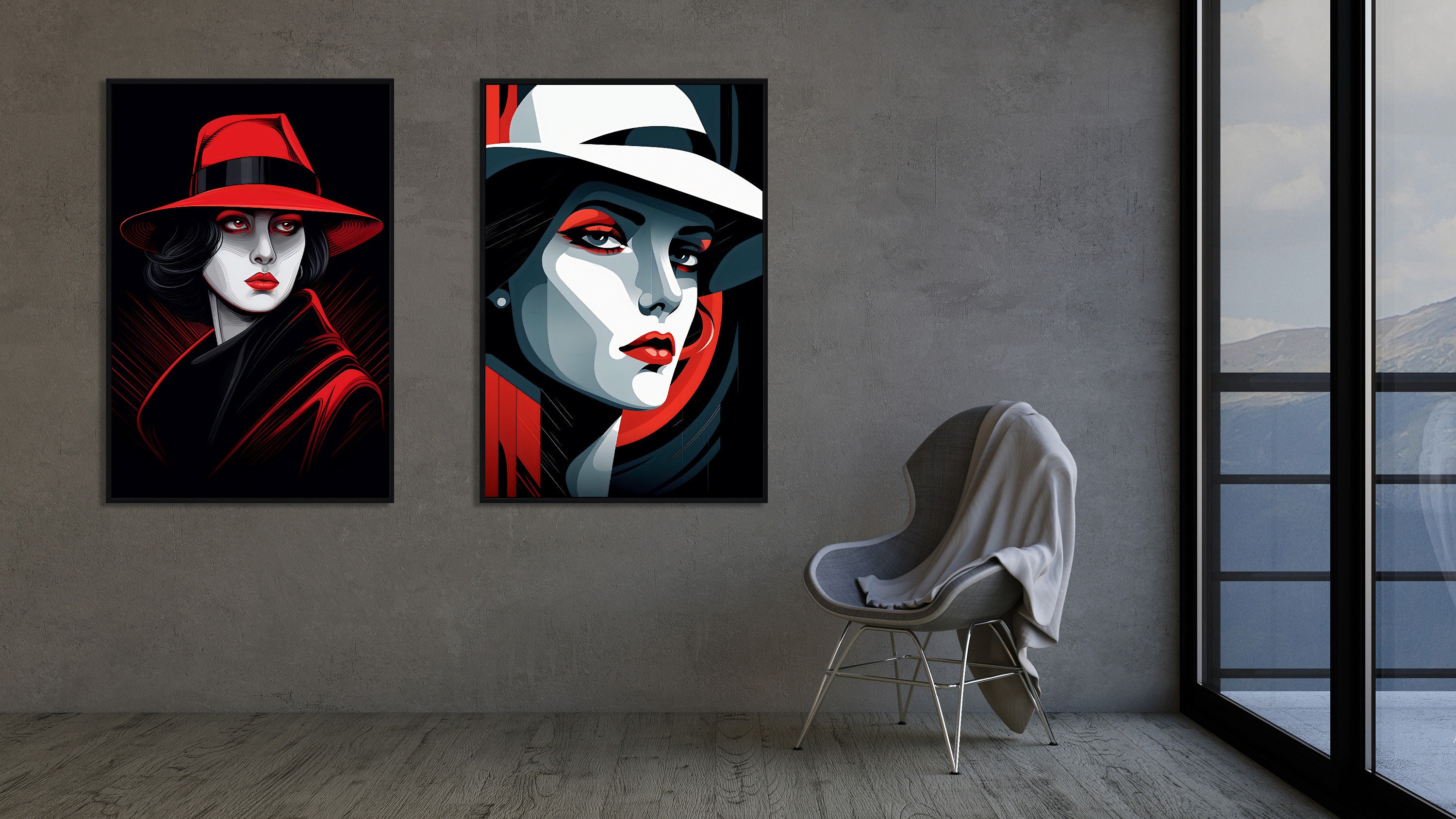 Red Hat Girl Printable, Digital Download Poster Print, Wall Art, Gift ...