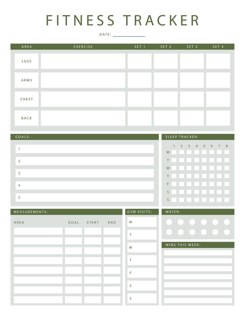 2023 ADHD Digital Planner, Weekly Planner, Daily Planner, Fitness ...