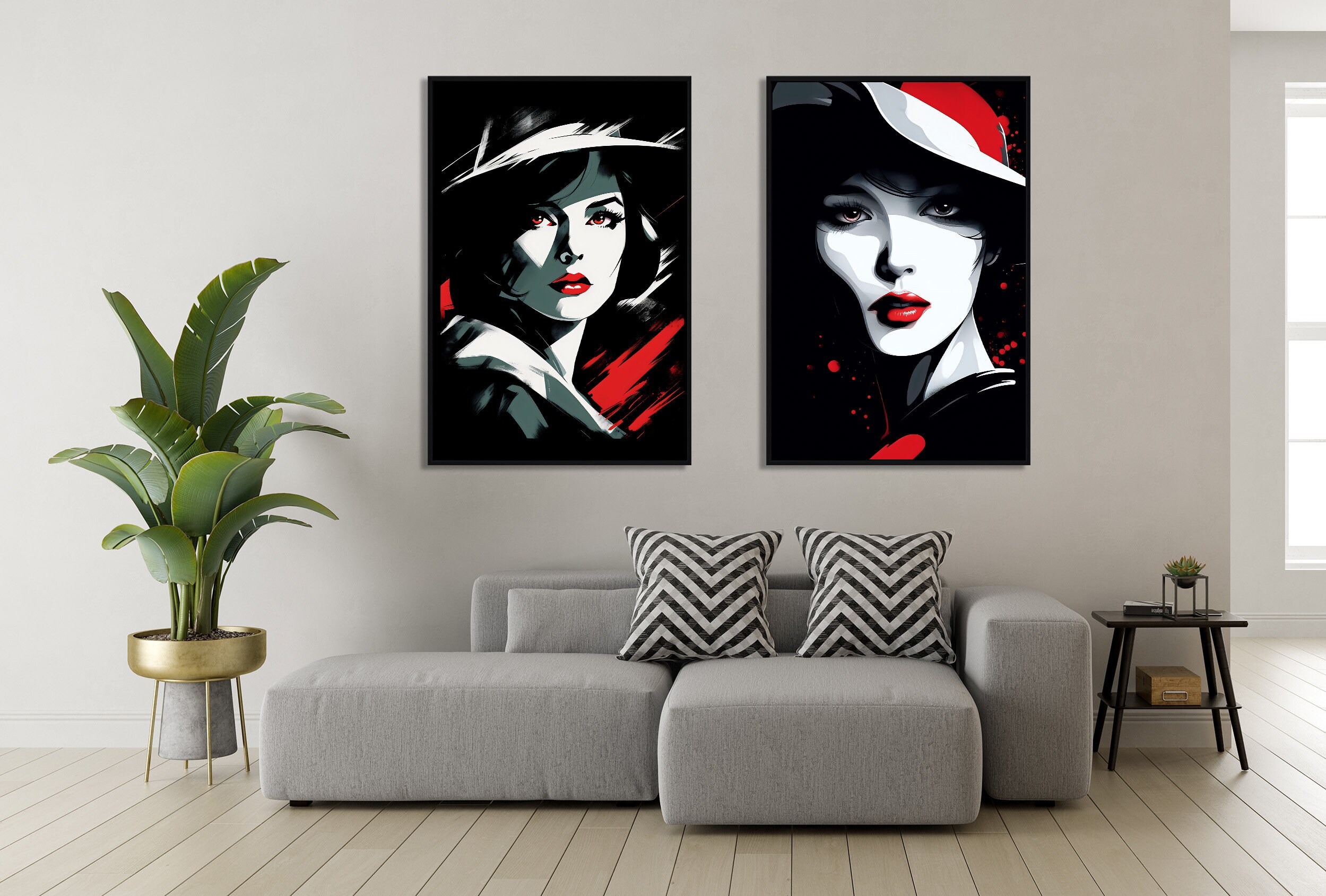 Red Hat Girl Printable, Digital Download Poster Print, Wall Art, Gift ...