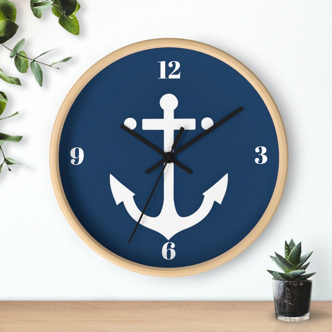Iconic Anchor Wall Clock - Etsy