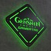 Genshin Impact Gift Game Room Sign Lighted Wall Art-playroom Wall Decor ...