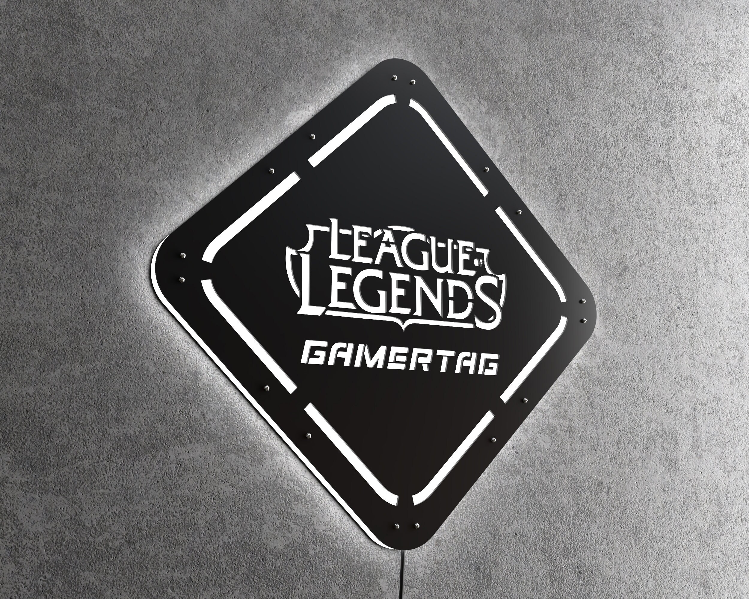 League of Legends Game Room Sign Lighted Wall Art-playroom - Etsy