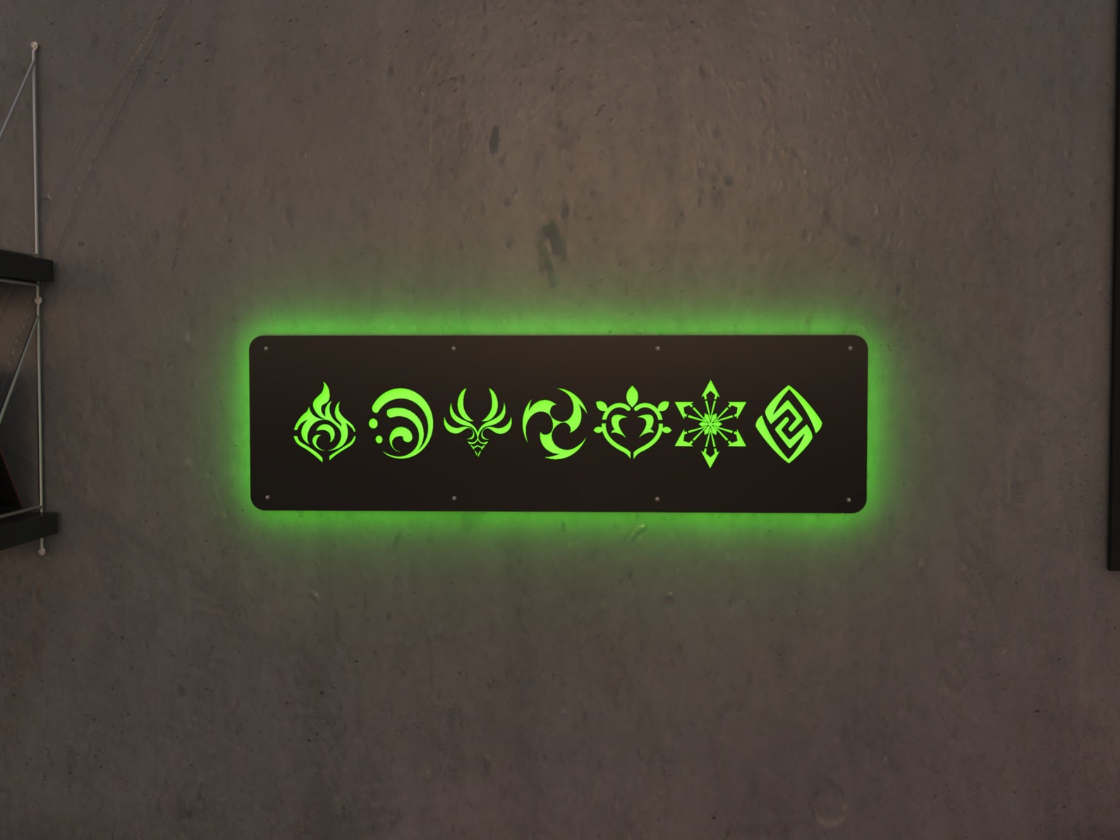 Genshin Impact Game Room Sign Lighted Wall Art-playroom Wall Decor-led ...