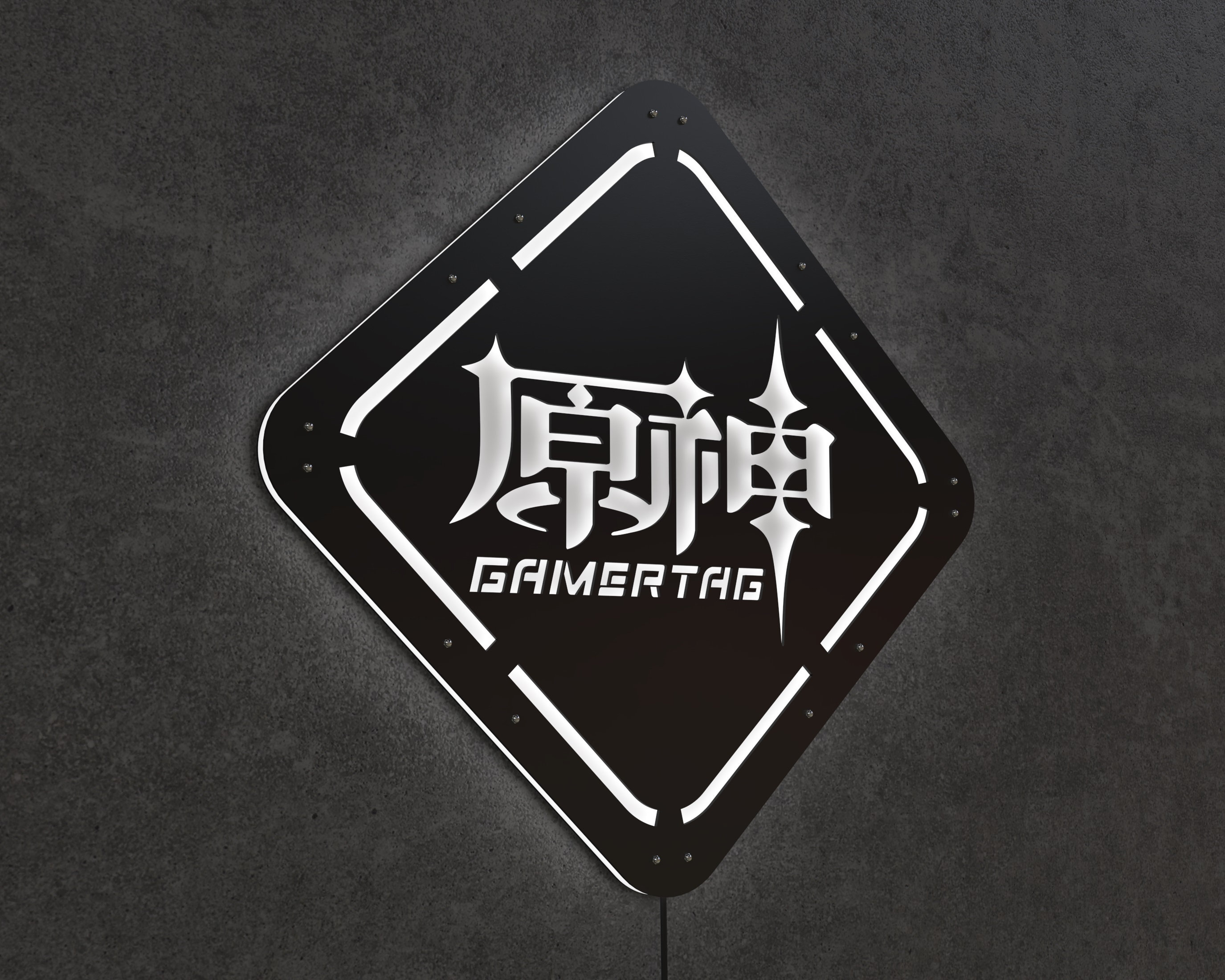 Genshin Impact Gift Game Room Sign Lighted Wall Art-playroom Wall Decor ...