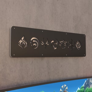 Genshin Impact Game Room Sign Lighted Wall Art-playroom Wall Decor-led ...