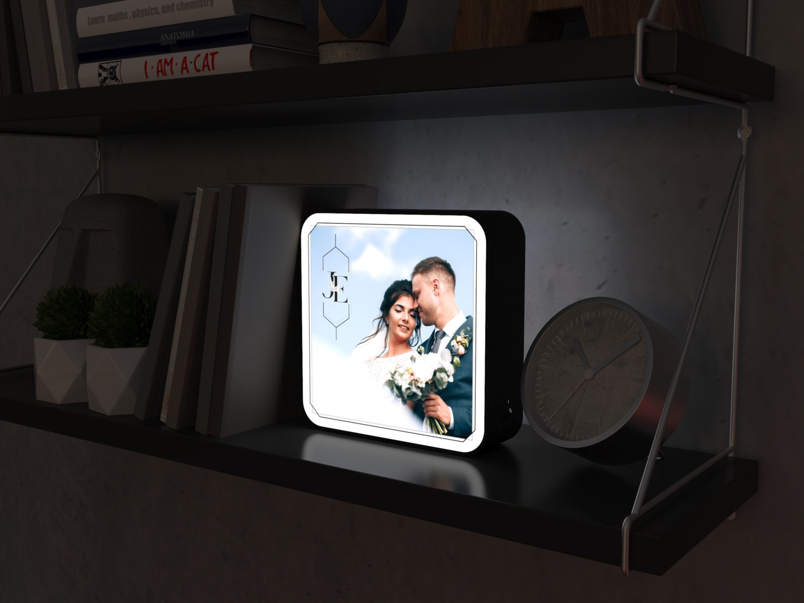 Custom Photo Gift-couples Gift-custom Night Light up Sign Shadow Box-custom Name Sign-led Lights ...
