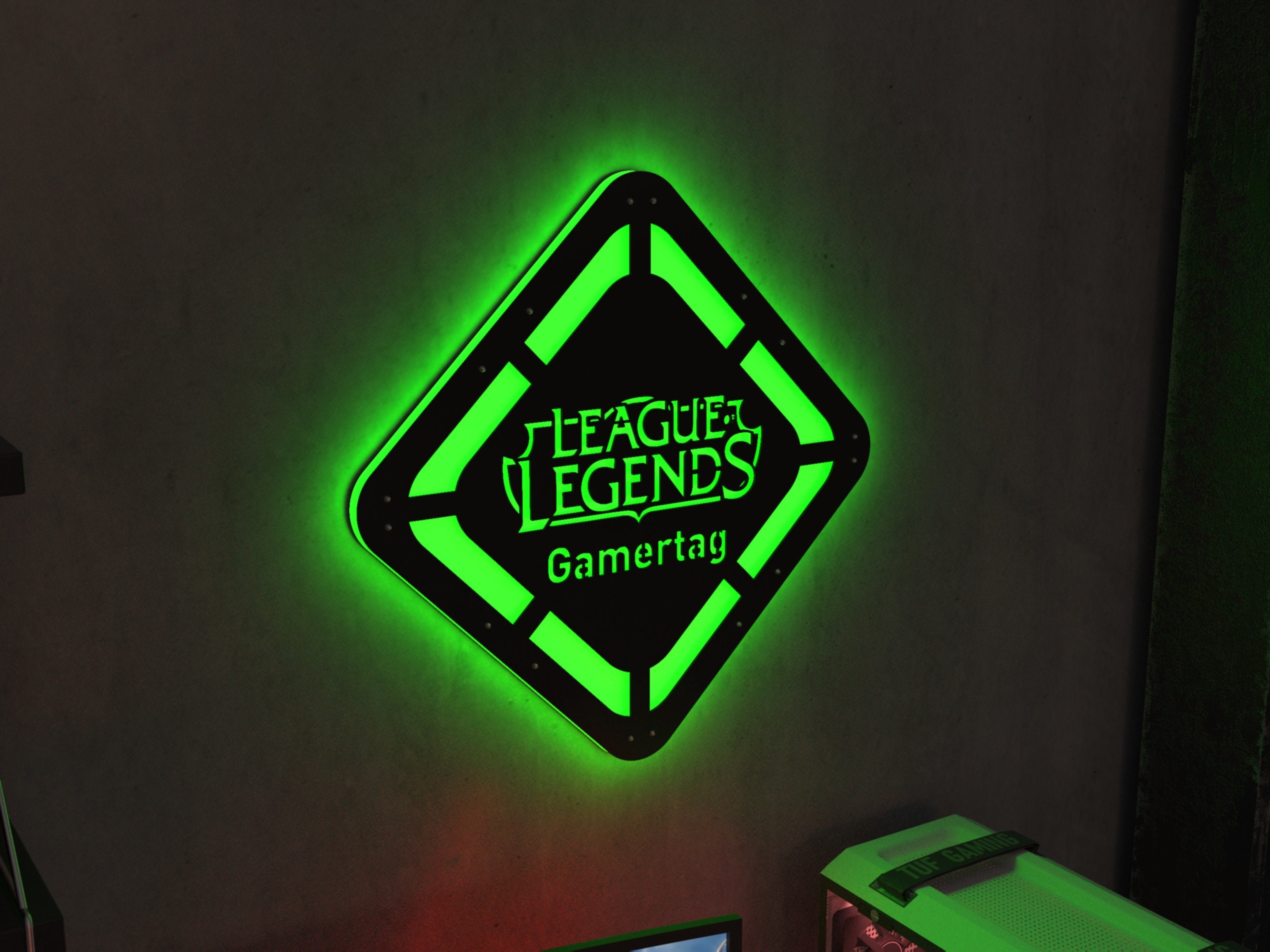 League of Legends Game Room Sign Lighted Wall Art-playroom - Etsy