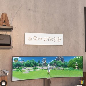 Genshin Impact Game Room Sign Lighted Wall Art-playroom Wall Decor-led ...