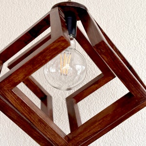 Dark Walnut Wood Pendant Lighting Chandelier Lighting-modern Chandelier ...