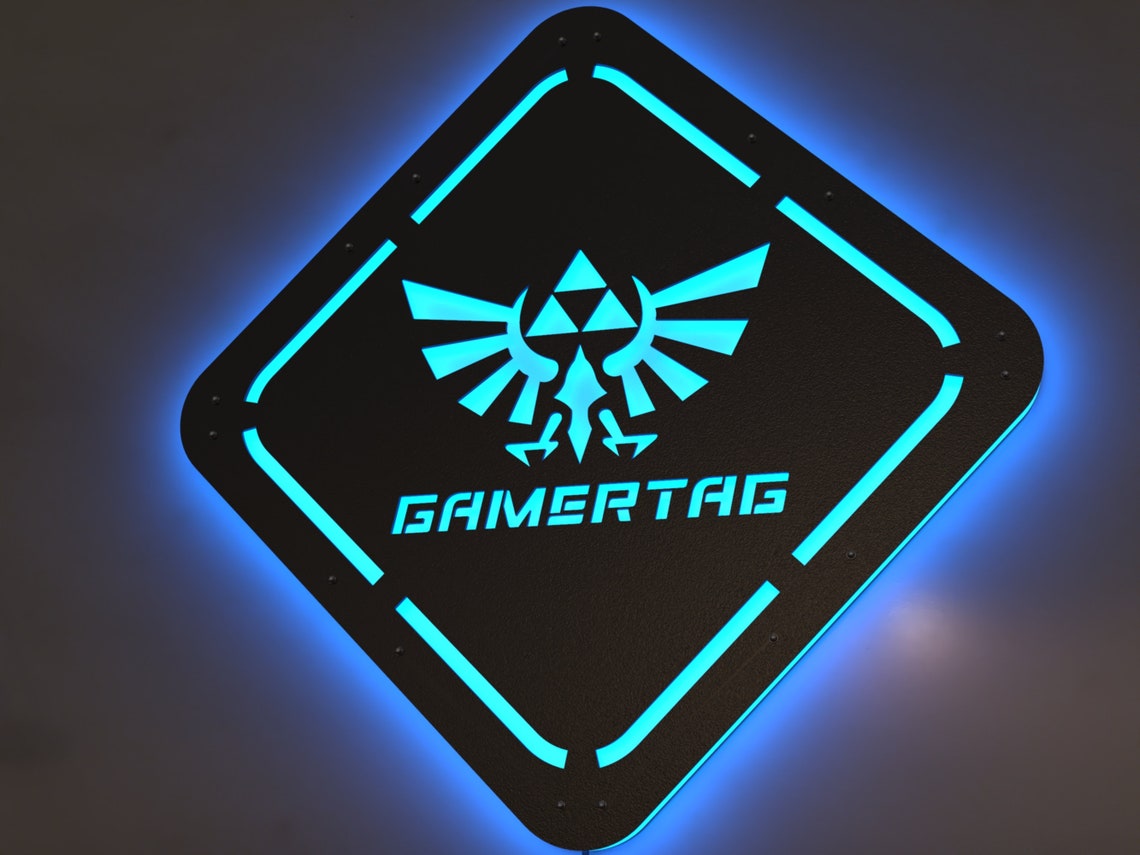 The Legend of Zelda Gift Game Room Sign Lighted Wall - Etsy