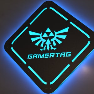 The Legend of Zelda Gift Game Room Sign Lighted Wall Art-playroom Wall ...