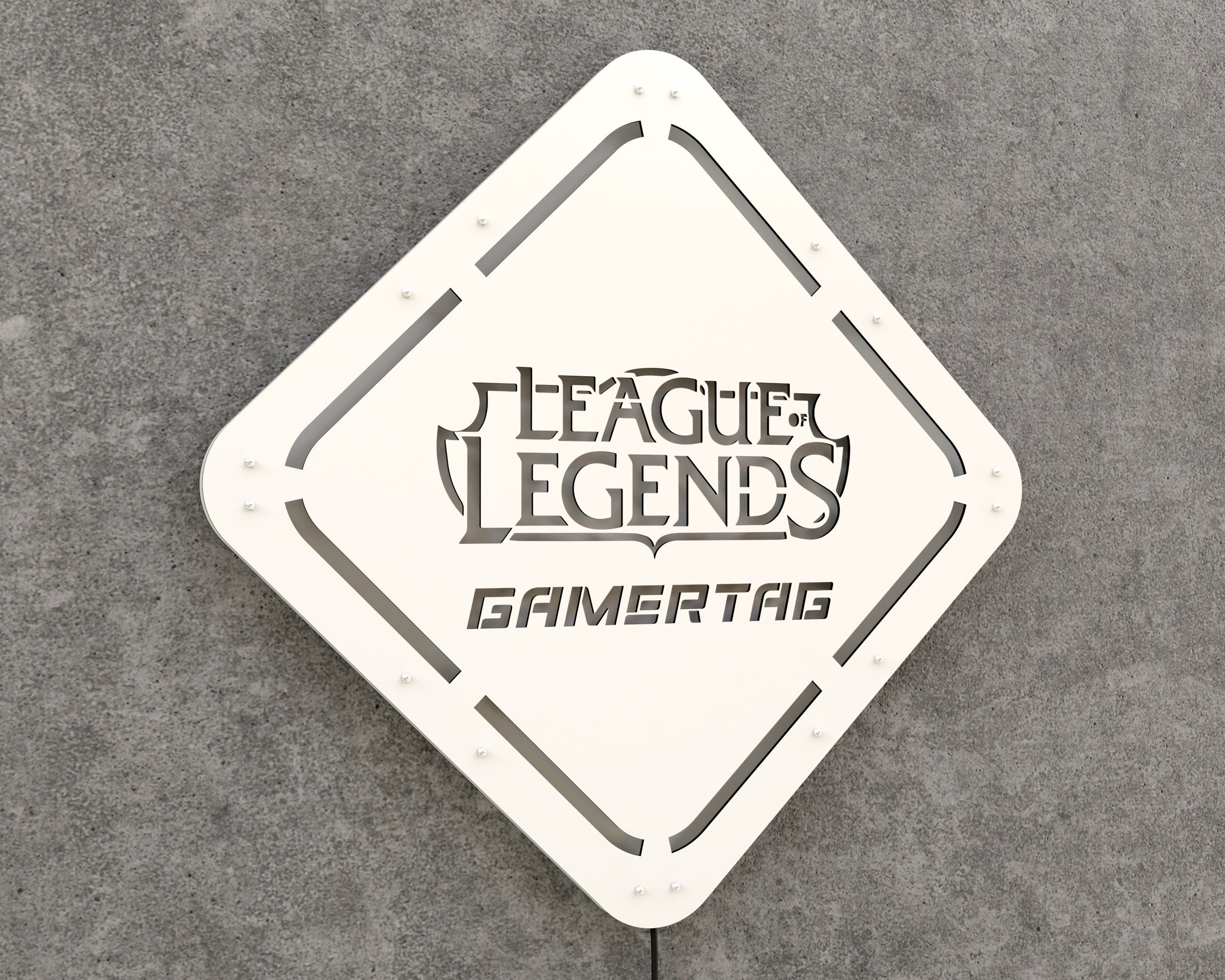 League of Legends Game Room Sign Lighted Wall Art-playroom - Etsy