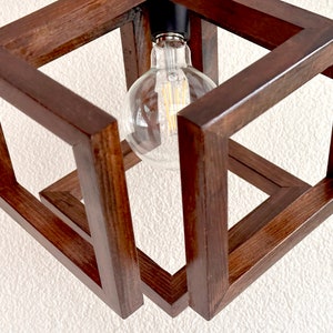 Dark Walnut Wood Pendant Lighting Chandelier Lighting-modern Chandelier ...