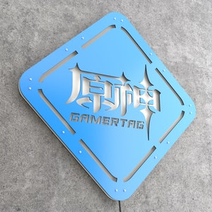 Genshin Impact Gift Game Room Sign Lighted Wall Art-playroom Wall Decor ...