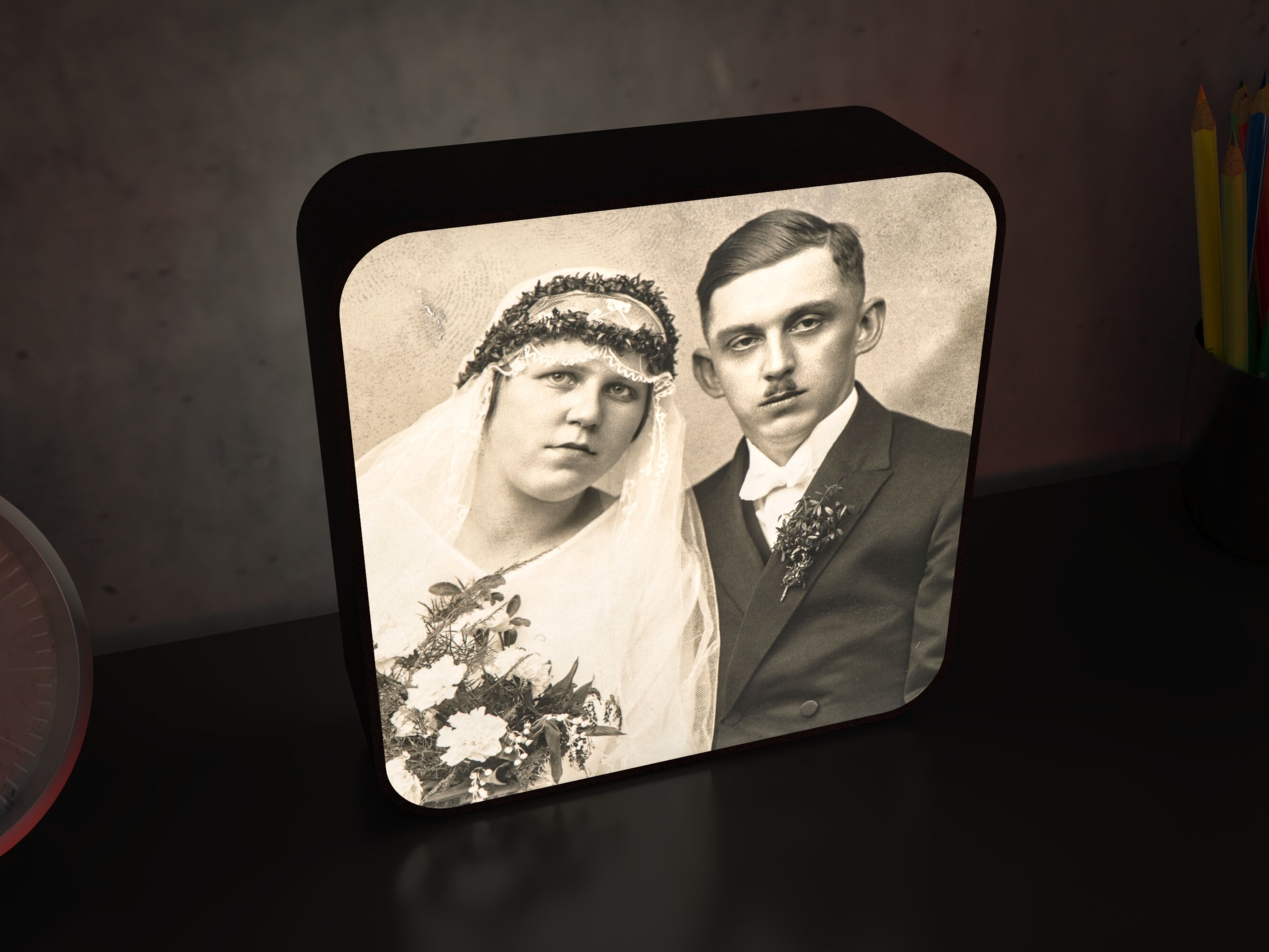 Custom Photo Gift-couples Gift-custom Night Light up Sign Shadow Box ...