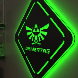 The Legend of Zelda Gift Game Room Sign Lighted Wall Art-playroom Wall ...