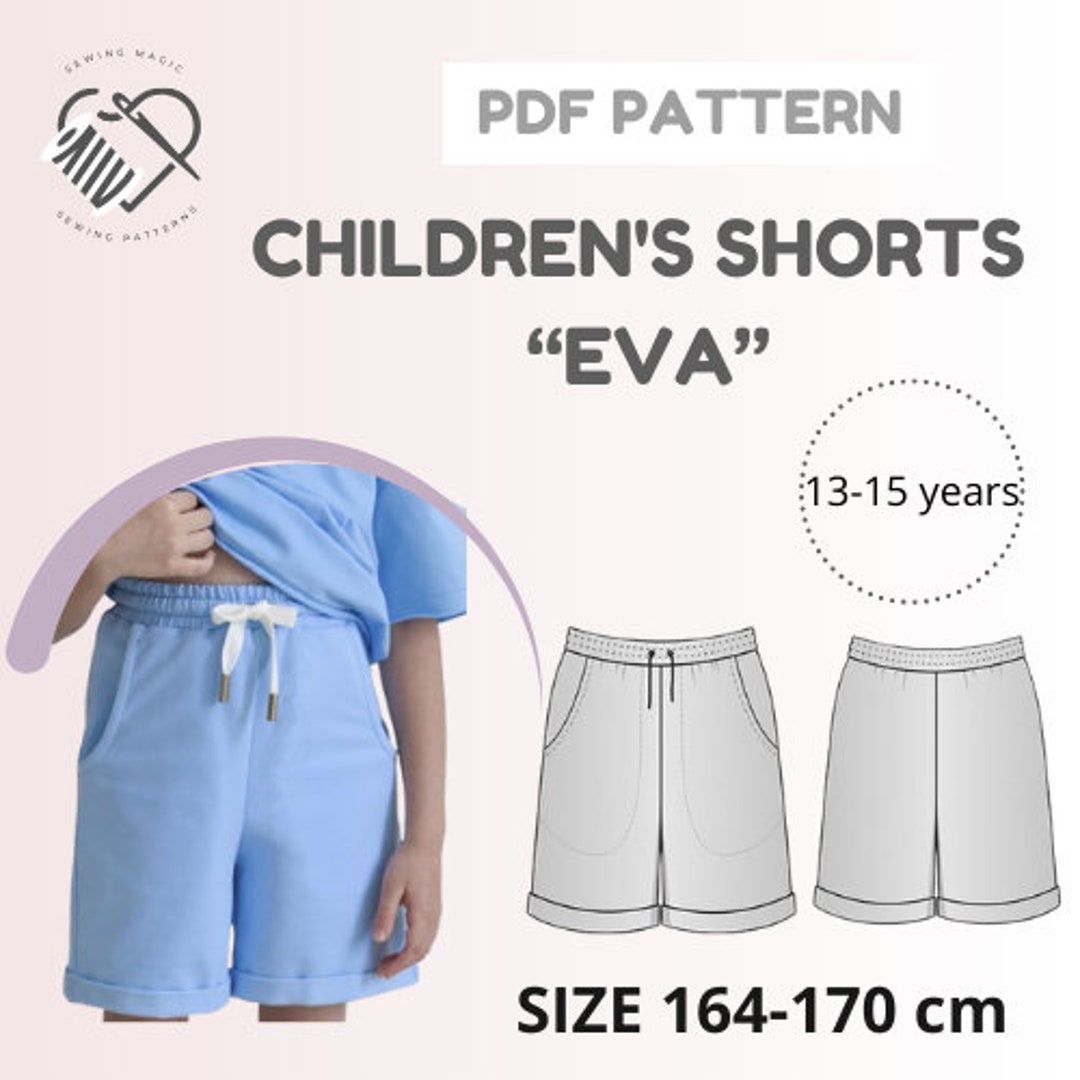 Children's Shorts PDF Sewing Pattern for Kids Shorts. Kids' Shorts ...