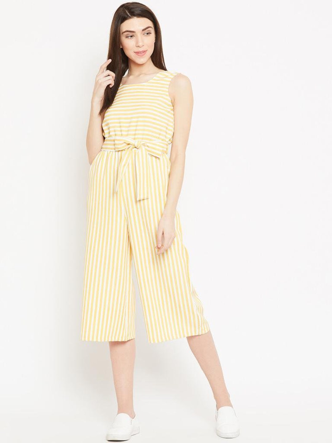 These Stripe Jump Suits and Boho Chic Rompers in Yellow and Navy ...