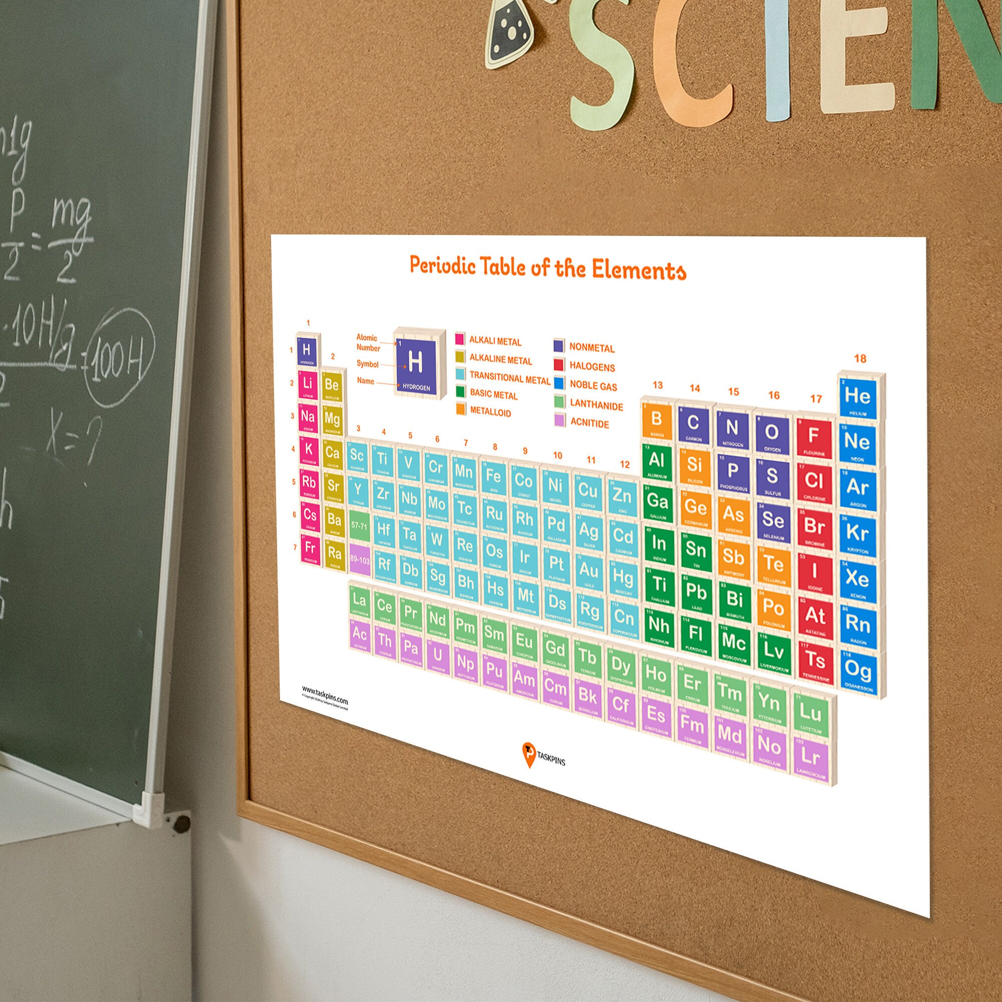Periodic Table Poster Kids Science Print Classroom Ideas Periodic Table ...