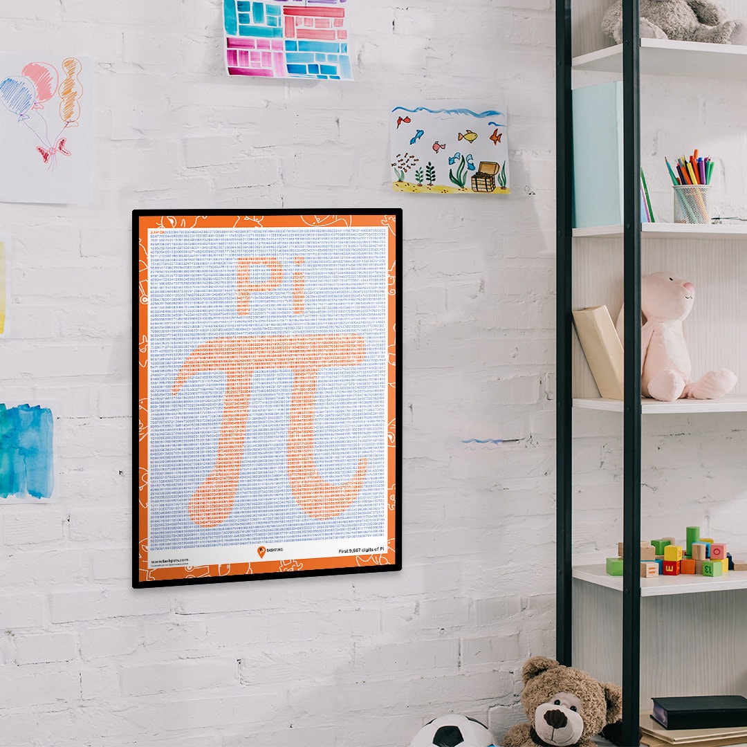 Pi Poster Math Classroom Pi Radian Irrational Number Print Mathematics ...