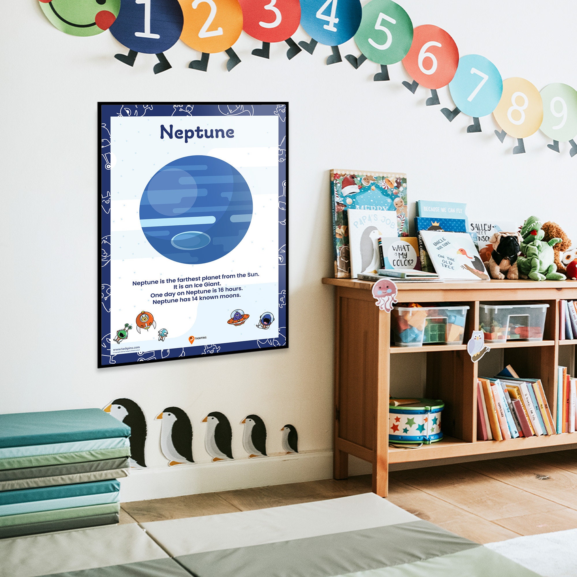 Planet Neptune Poster Space Printable Neptune Wall Art Poster Neptune ...