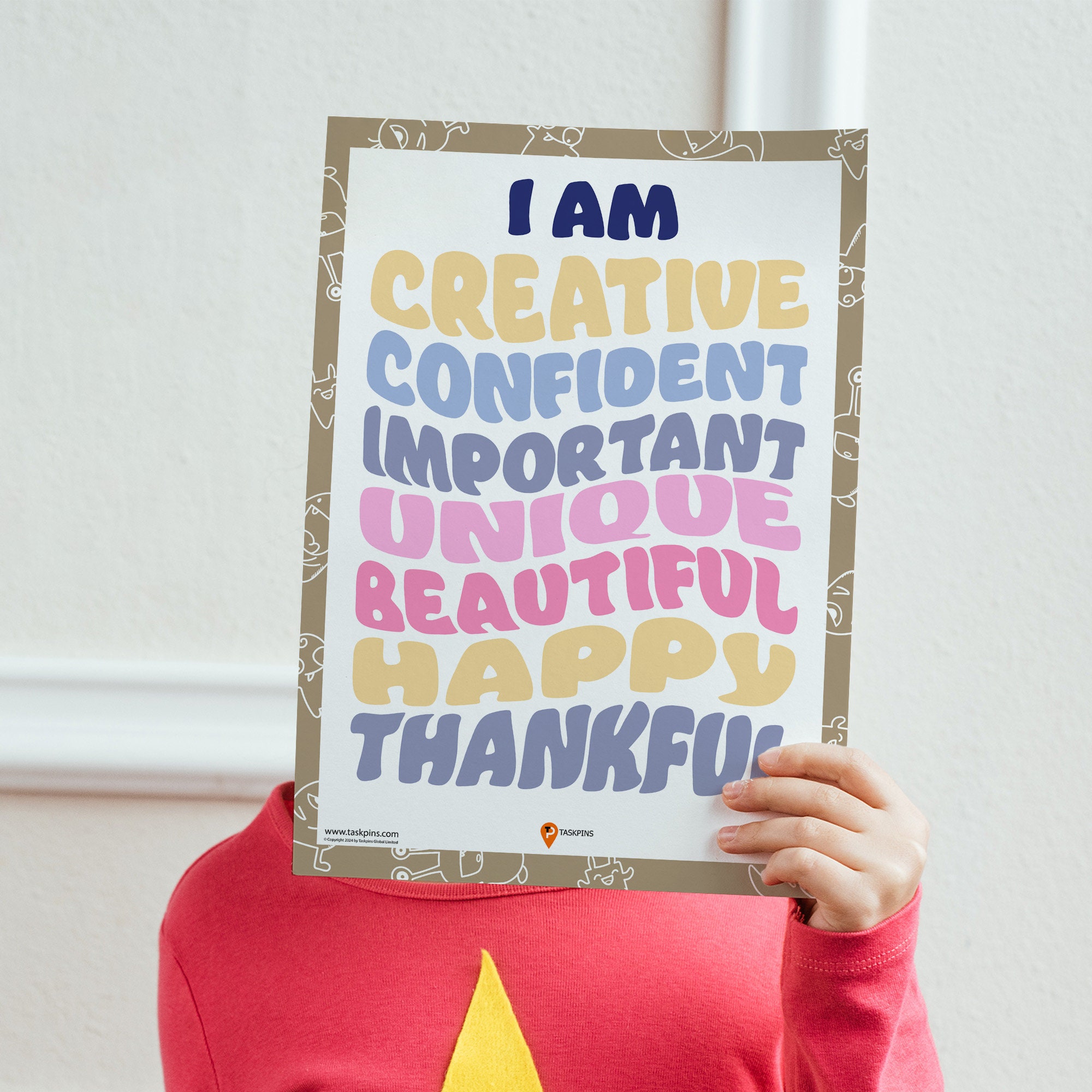 Affirmations Wall Art Girls Room Decor Kids Positive Affirmations Kids ...