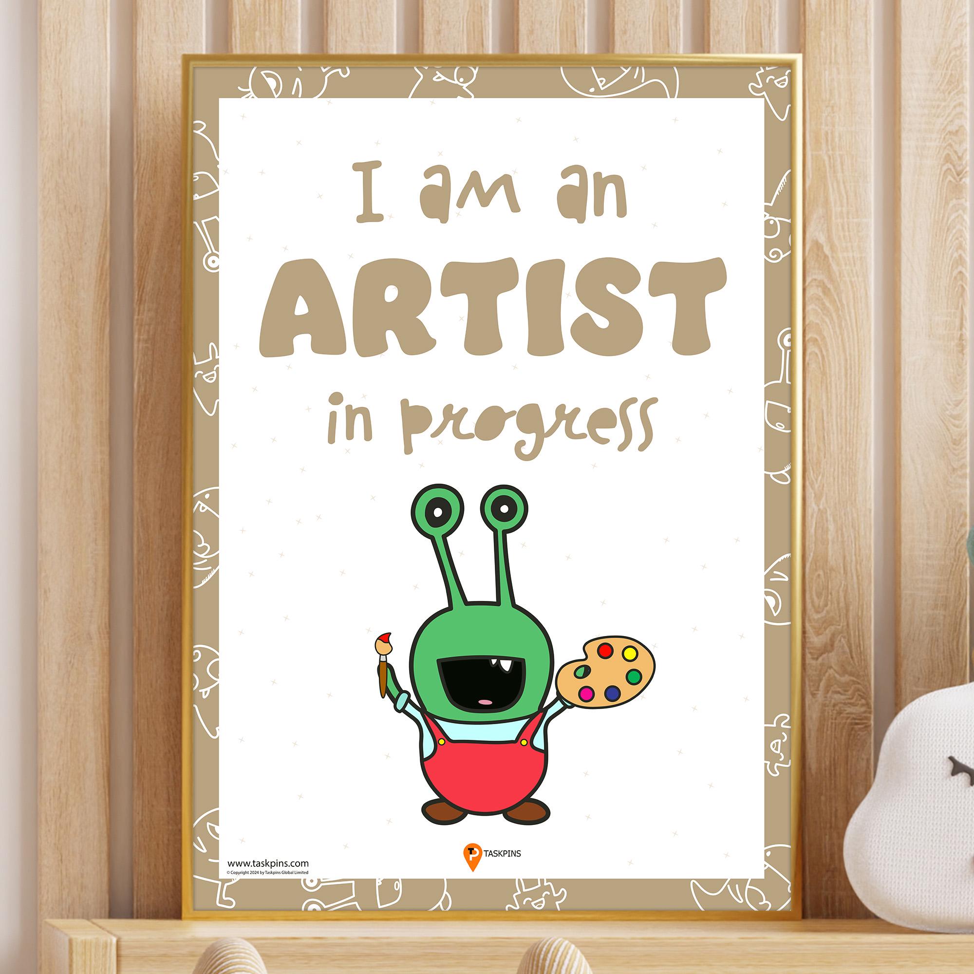 Artist Poster Wall Art Kids Room Decor Positive Affirmations Kids ...