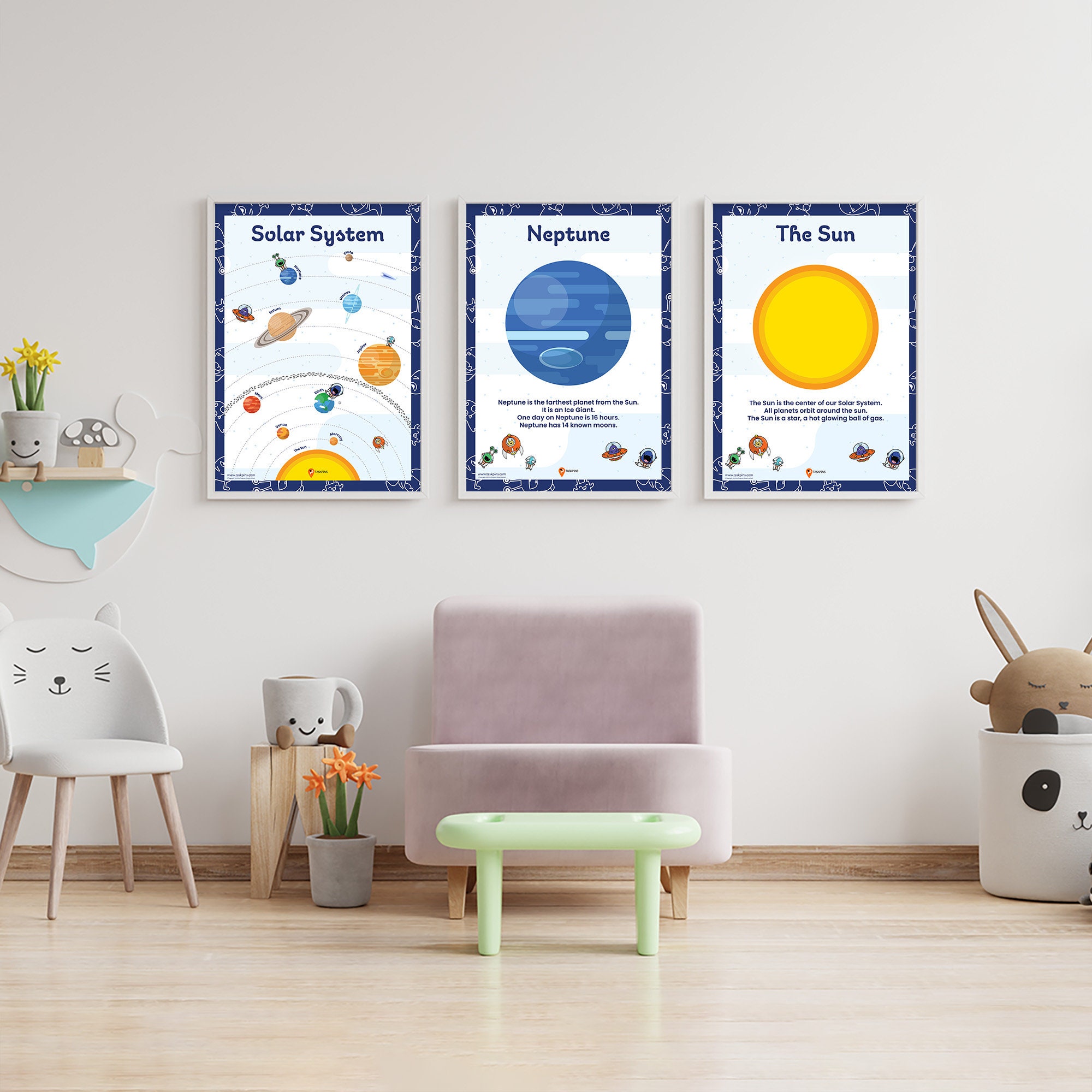 Planet Neptune Poster Space Printable Neptune Wall Art Poster Neptune ...