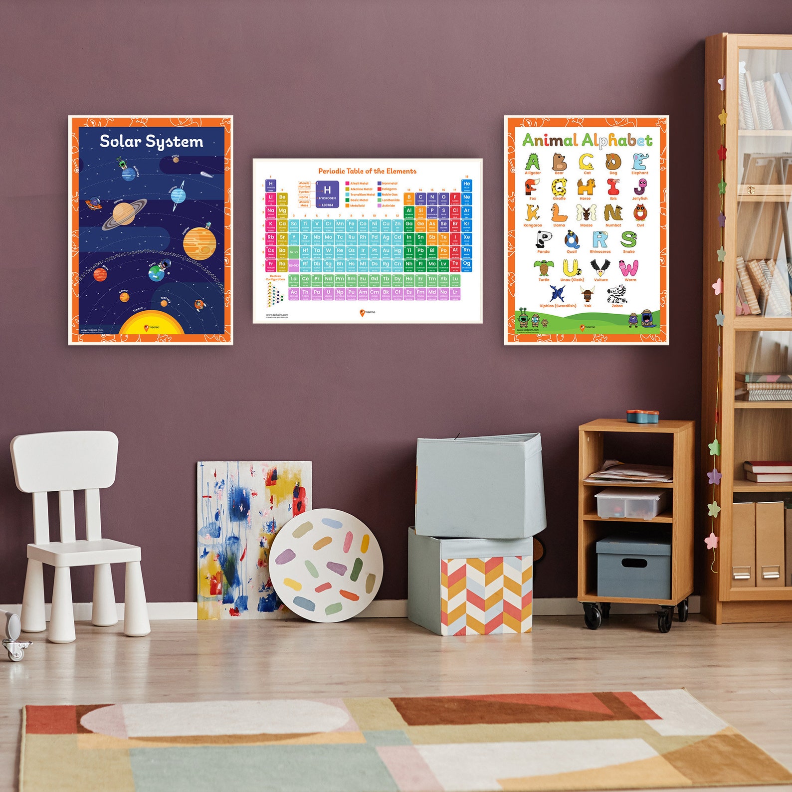 Periodic Table Poster Kids Science Print Classroom Decor Periodic Table ...