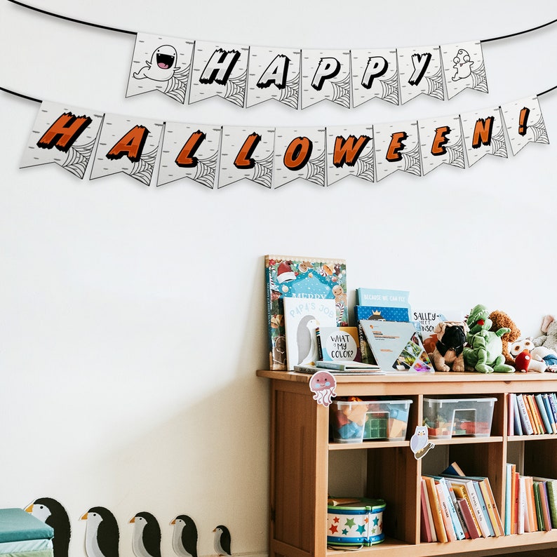 Halloween Banner Set Printable Halloween Ideas Print Banner Spooky ...