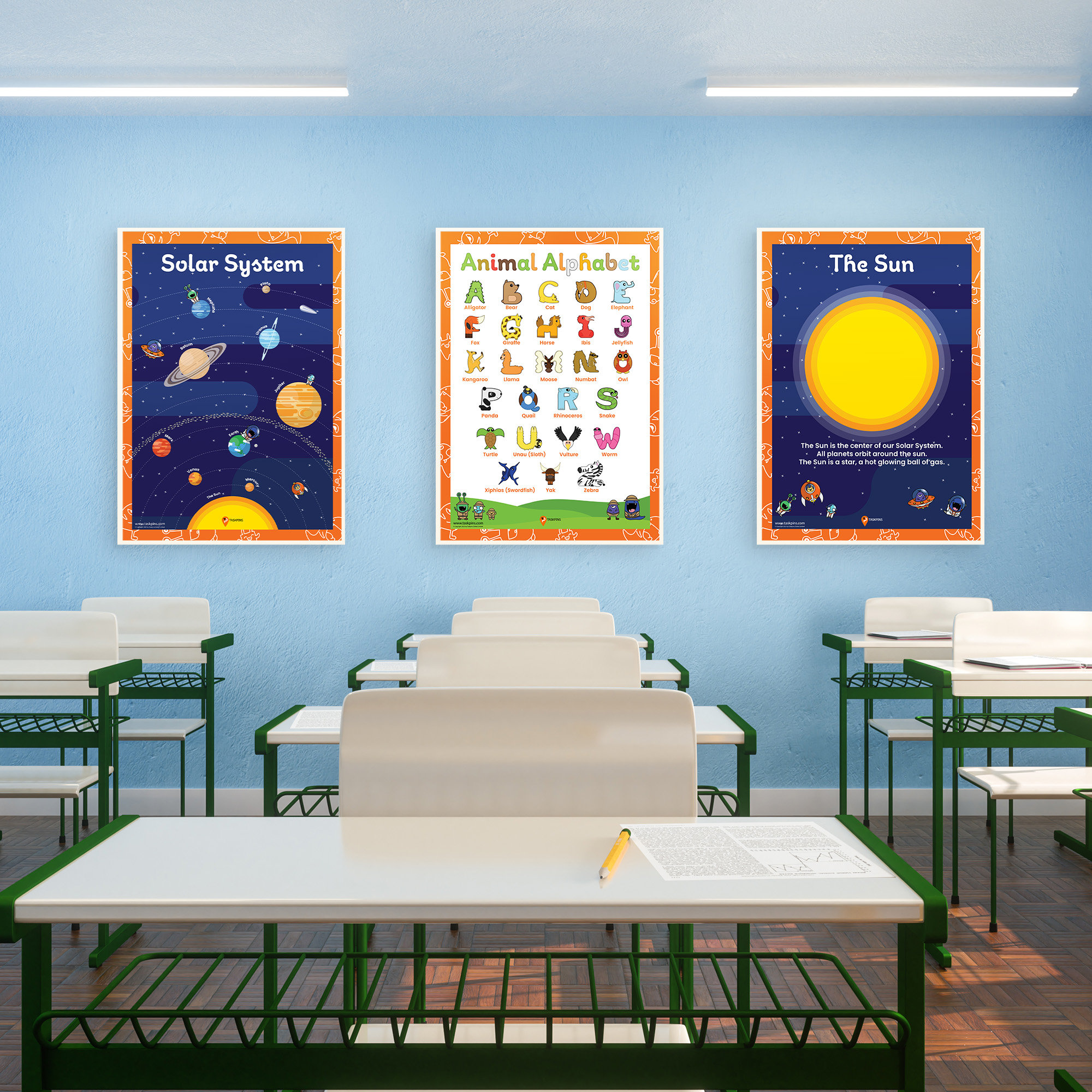 ABC Poster Alphabet Wall Art Printable Toddlers ABC Decor Animal Prints ...