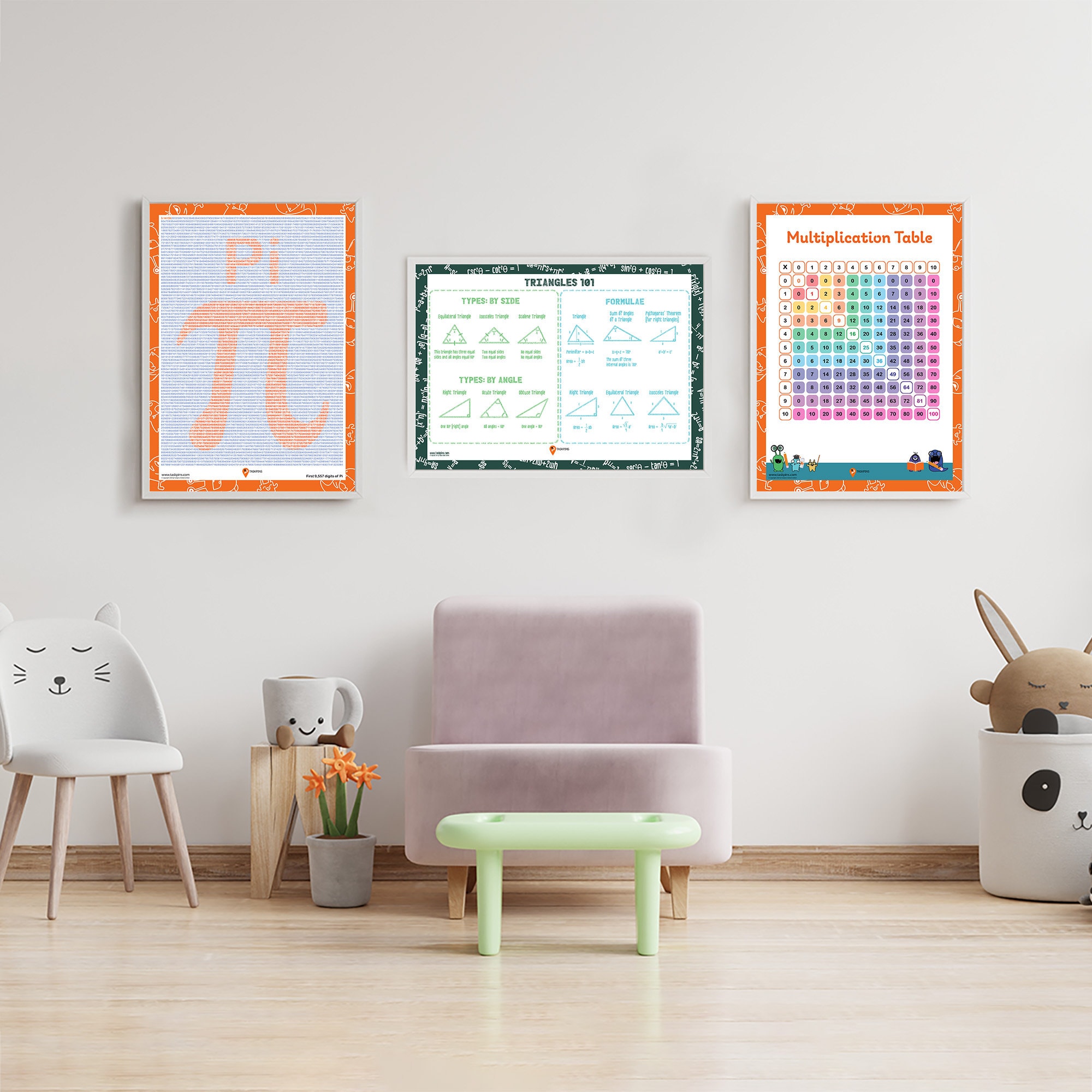 Triangles Formulae Math Poster Math Teacher Ideas Mathematics Printable ...