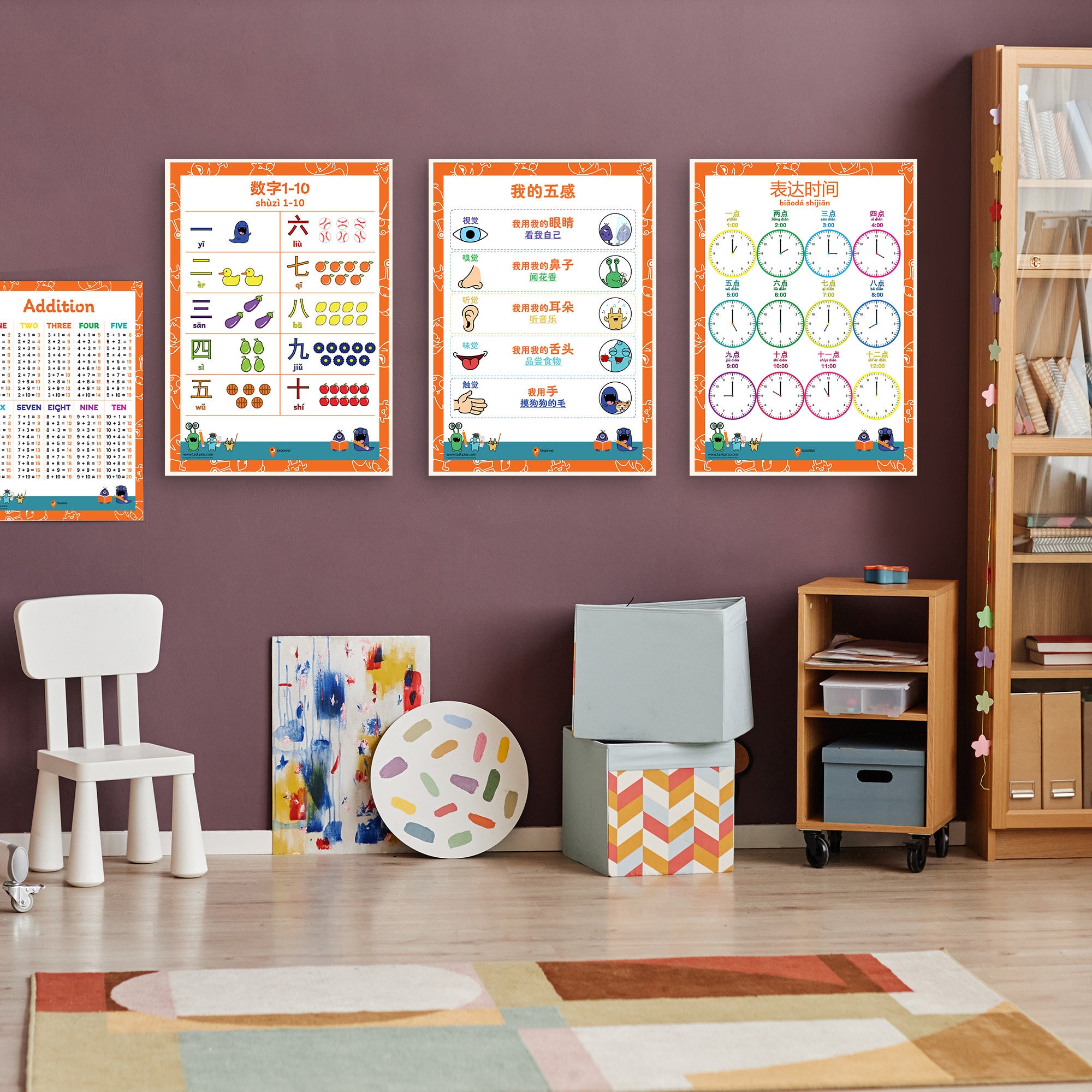 5 Senses Simplified Chinese Kids 我的五种感官 Science Five Senses Print ...