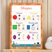 Shapes Poster Kids Learn Shapes Print Classroom Decor Shapes Printable ...