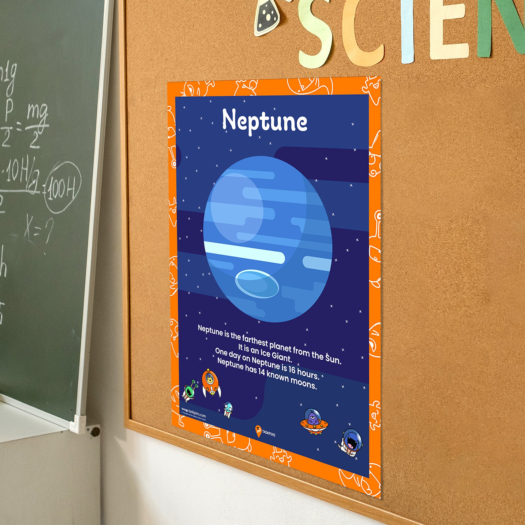 Planet Neptune Poster Space Printable Neptune Wall Art Poster Neptune ...