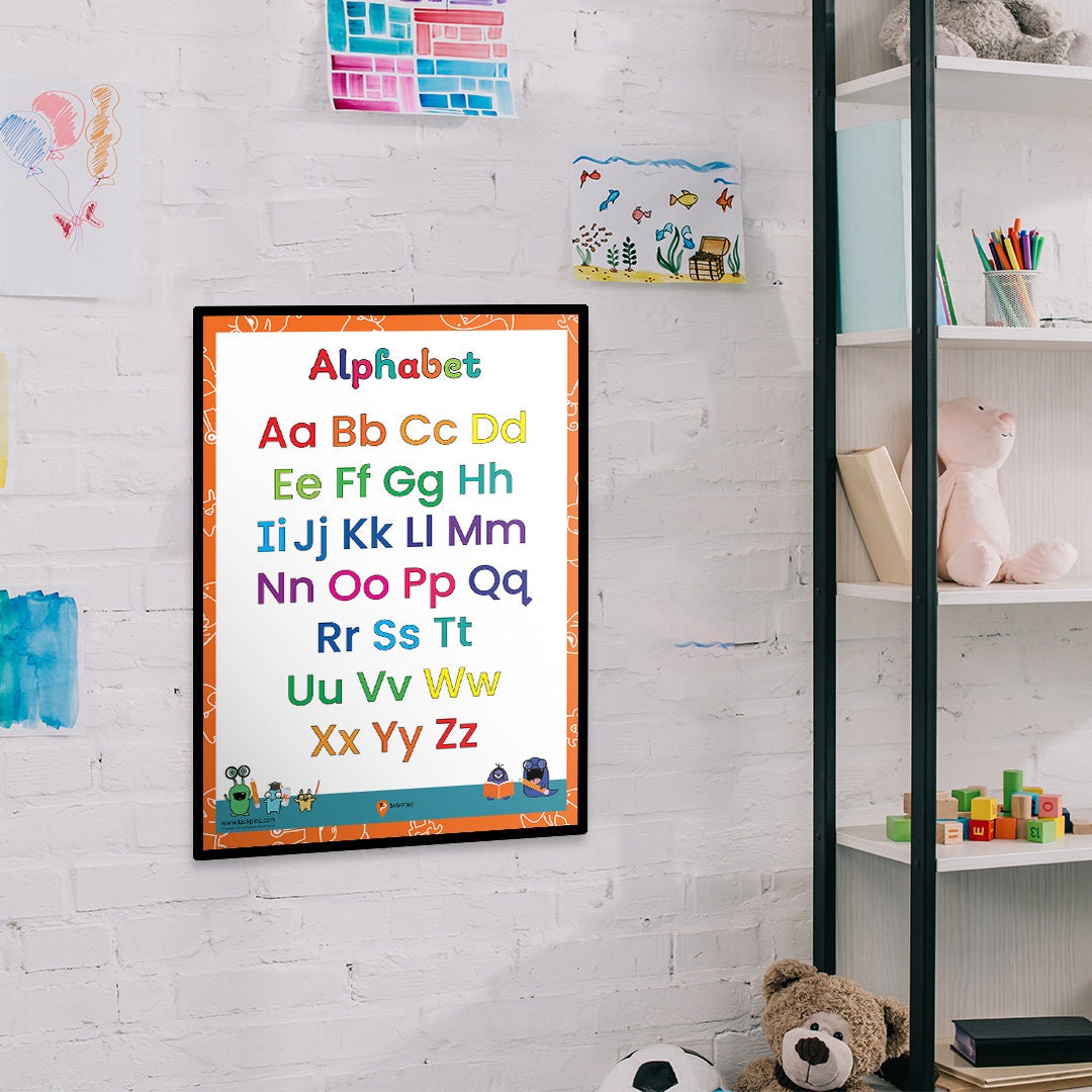 ABC Poster Alphabet Wall Art Printable Toddlers ABC Print Abc Prints ...