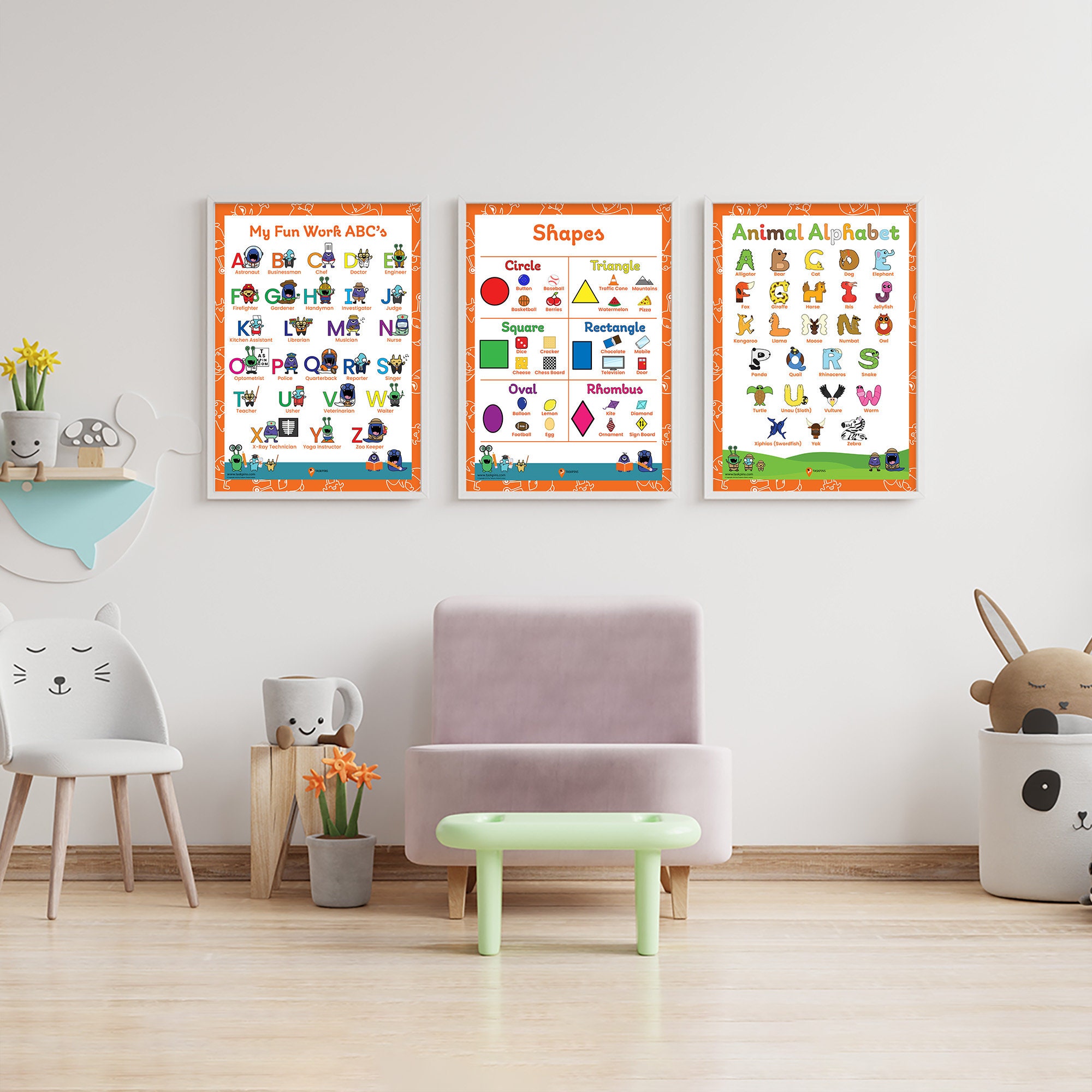 Shapes Poster Kids Learn Shapes Print Classroom Decor Shapes Printable ...