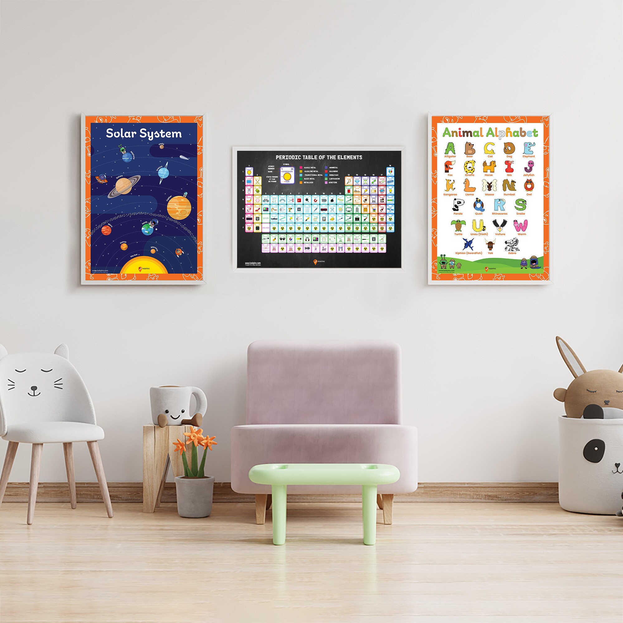 Periodic Table Poster Kids Science Classroom Ideas Element Primary ...