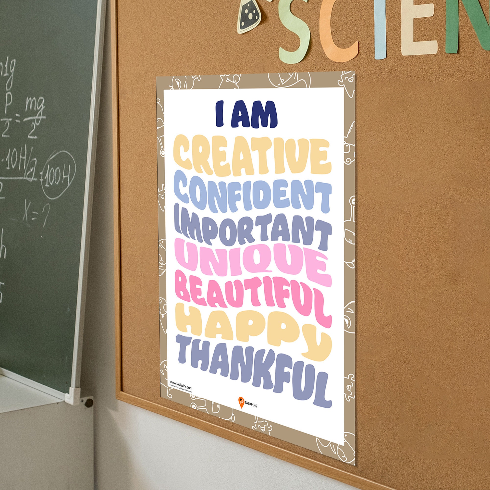 Affirmations Wall Art Girls Room Decor Kids Positive Affirmations Kids ...