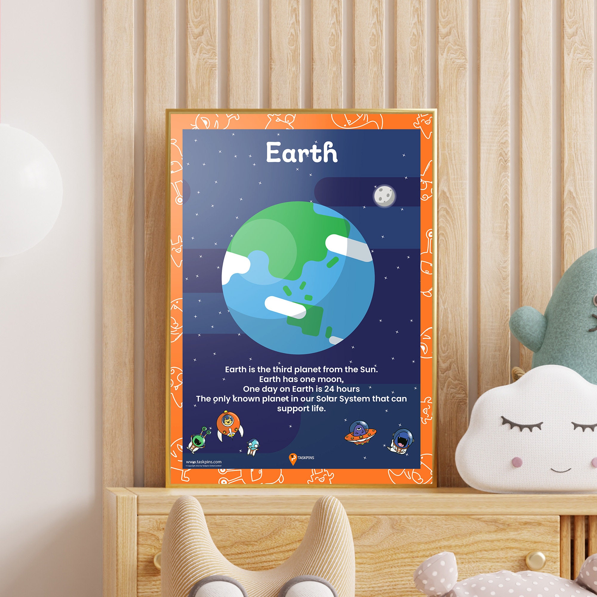 Planet Earth Poster Space Printable Earth Wall Art Poster Earth Kids ...