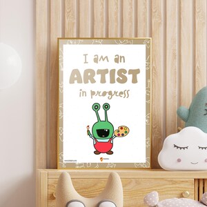 Artist Poster Wall Art Kids Room Decor Positive Affirmations Kids ...