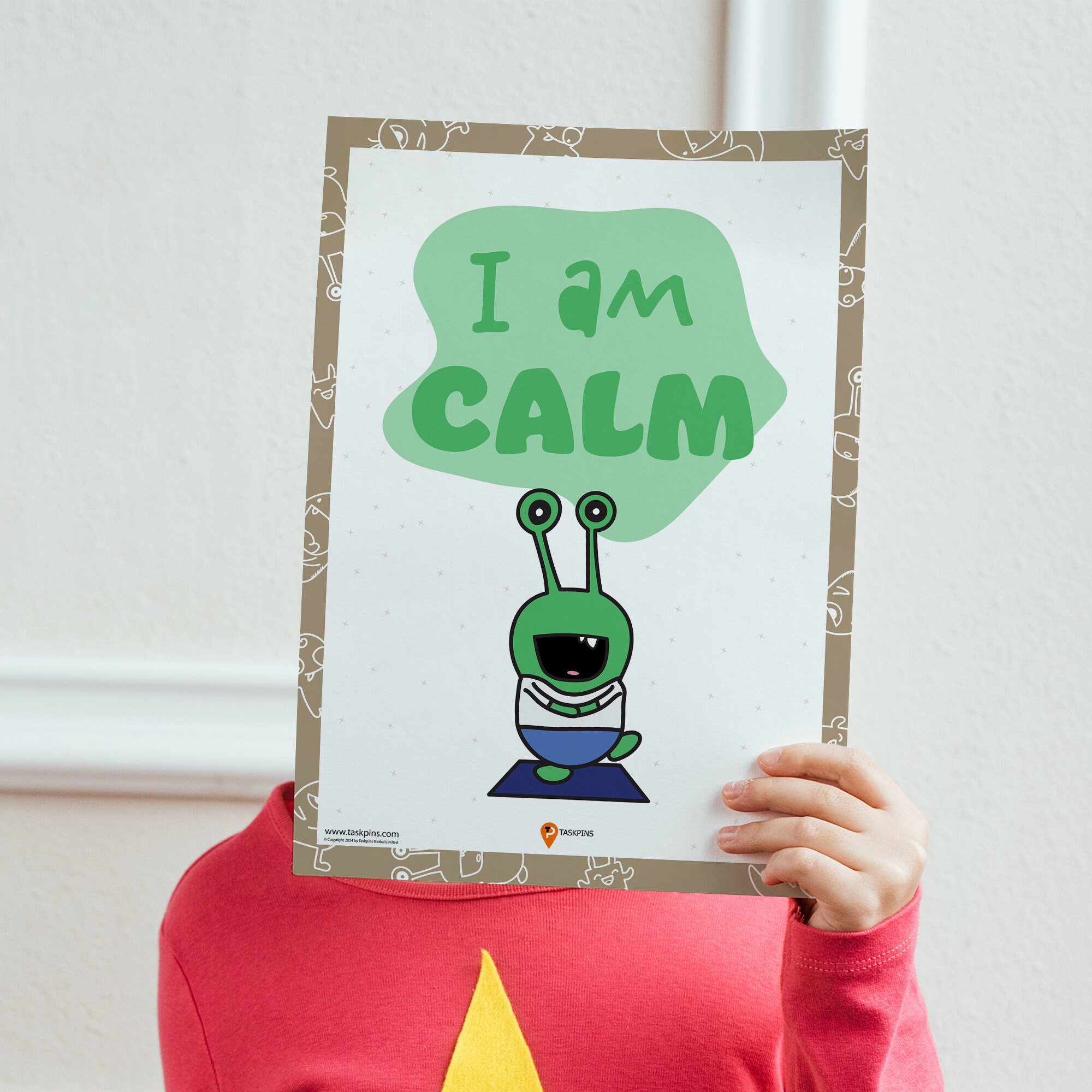 I Am Calm Affirmations Wall Art Girls Room Decor Kids Positive ...