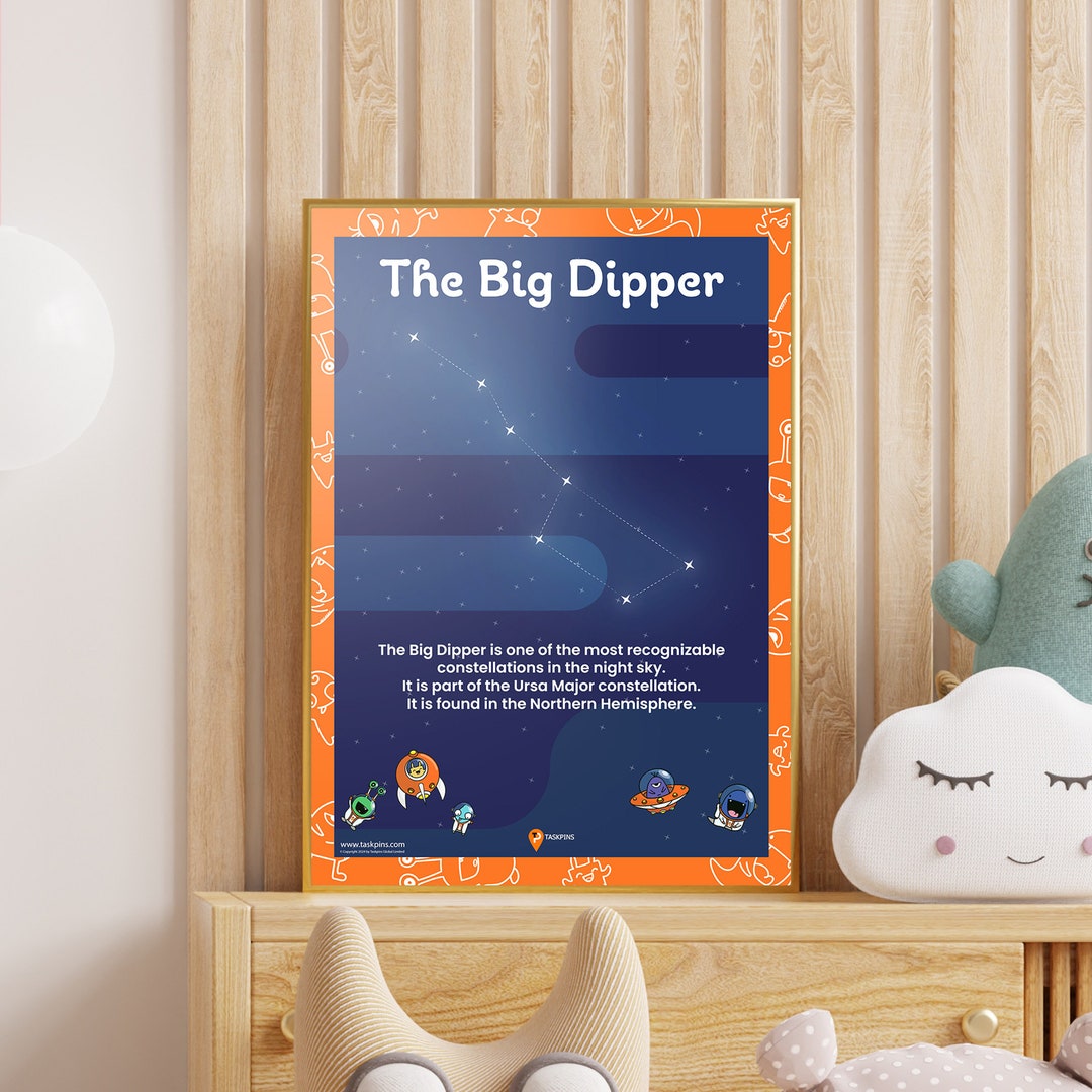 Big Dipper Printable Space Wall Star Bedroom Ideas Wall Decoration ...