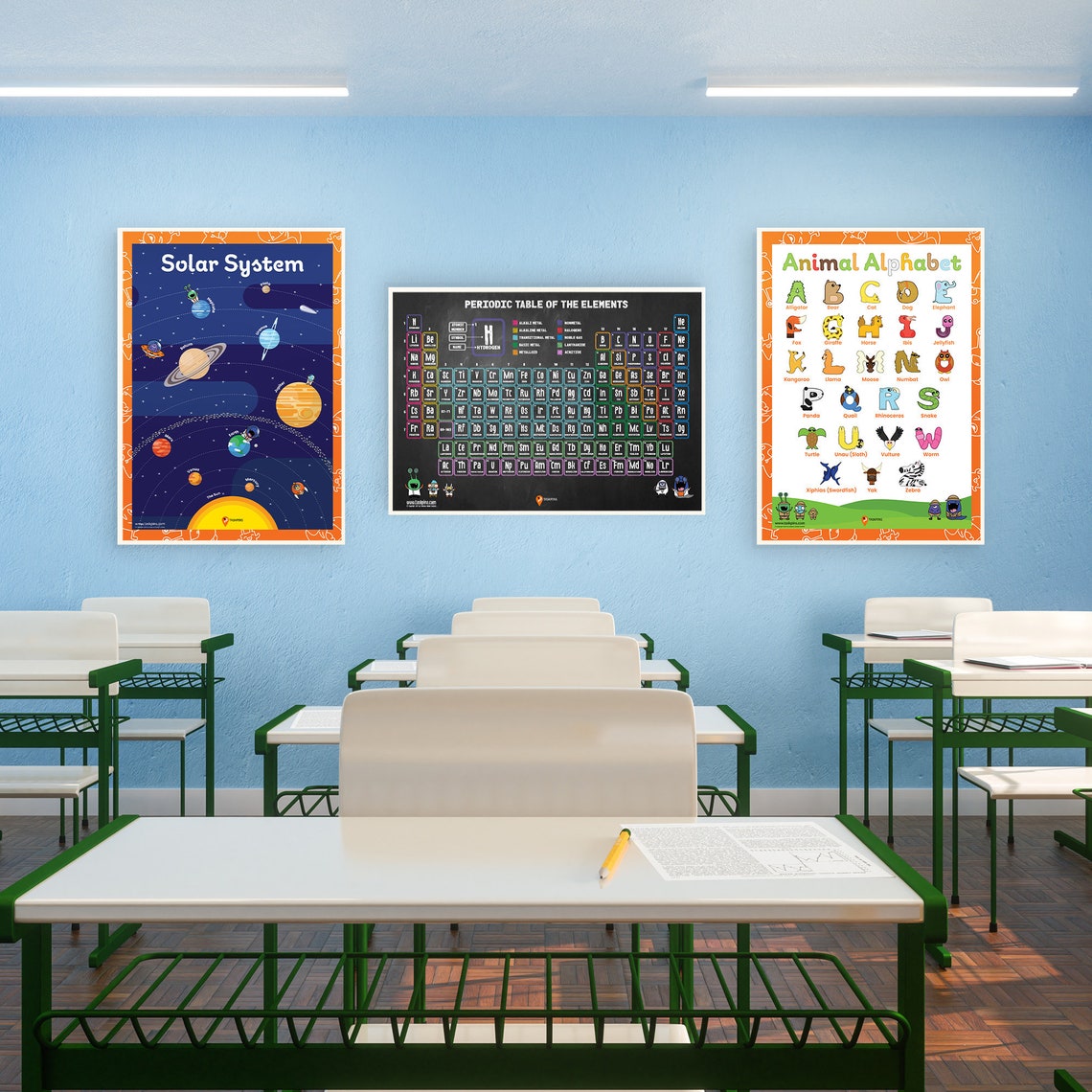 Periodic Table Poster Pre Teen Science Classroom Ideas Secondary School Chemistry Educational ...