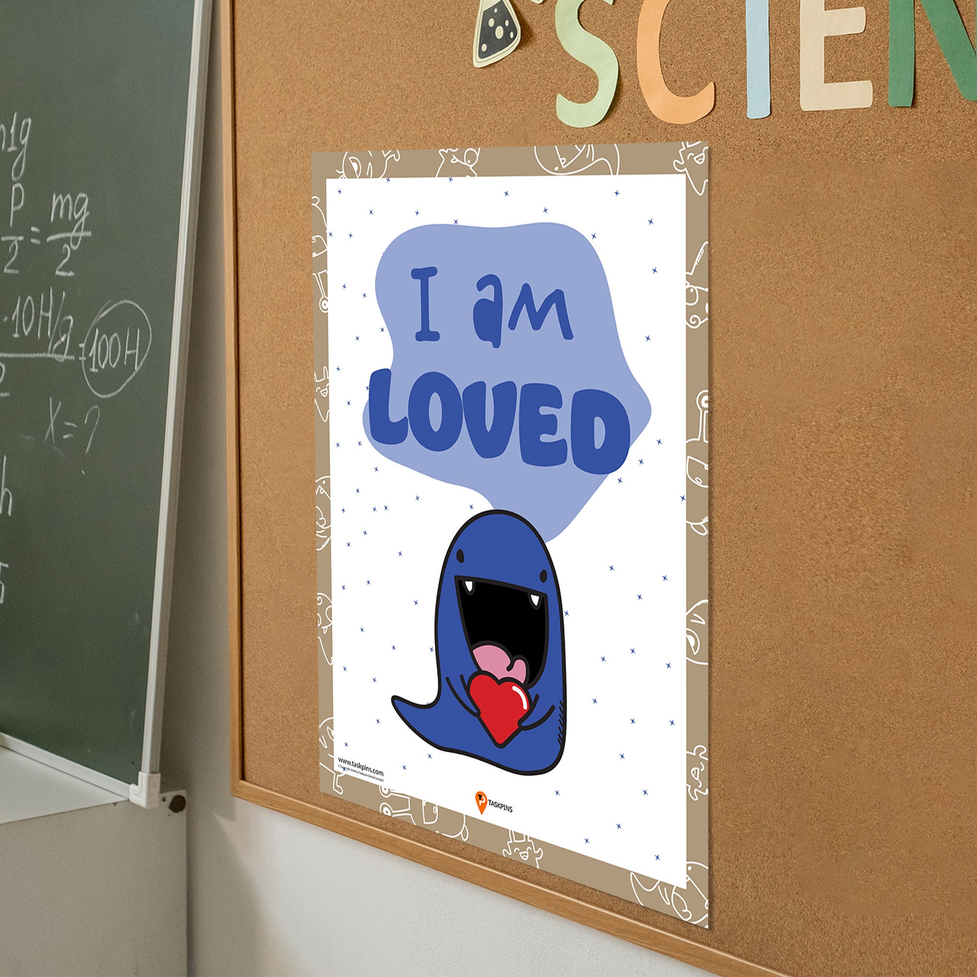 I Am Loved Affirmations Wall Art Kids Room Decor Positive Affirmations ...