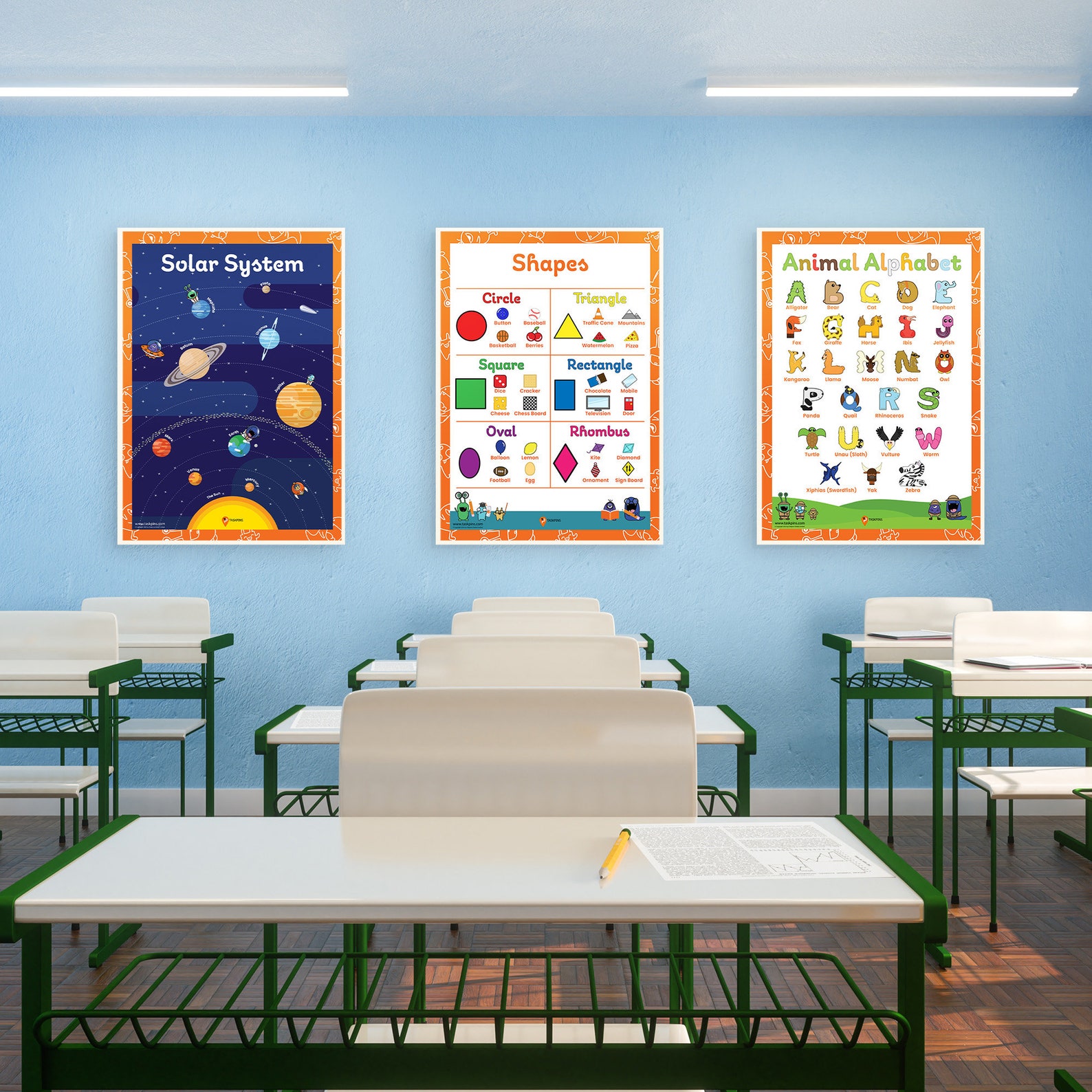 Shapes Poster Kids Learn Shapes Print Classroom Decor Shapes Printable ...