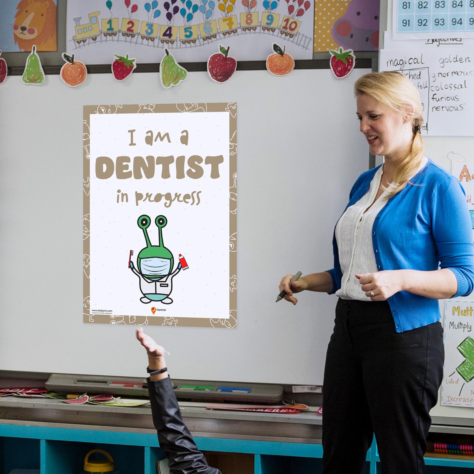 Dentist Poster Wall Art Kids Room Decor Positive Affirmations Kids ...