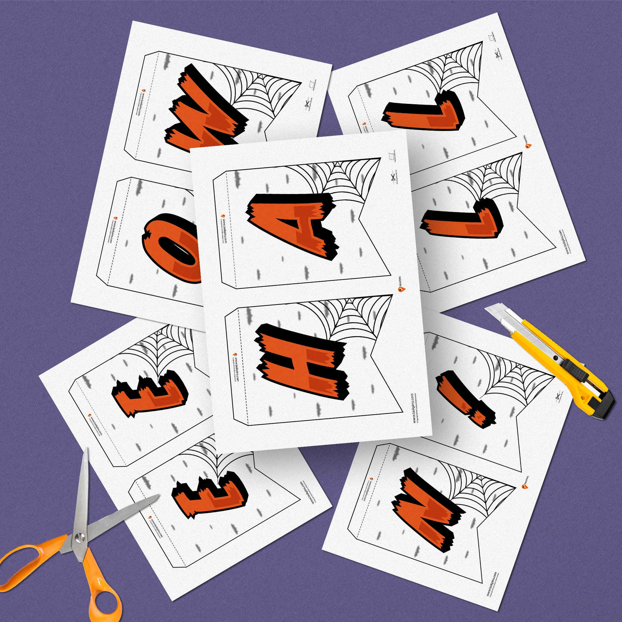 Halloween Banner Set Printable Halloween Ideas Print Banner Spooky ...
