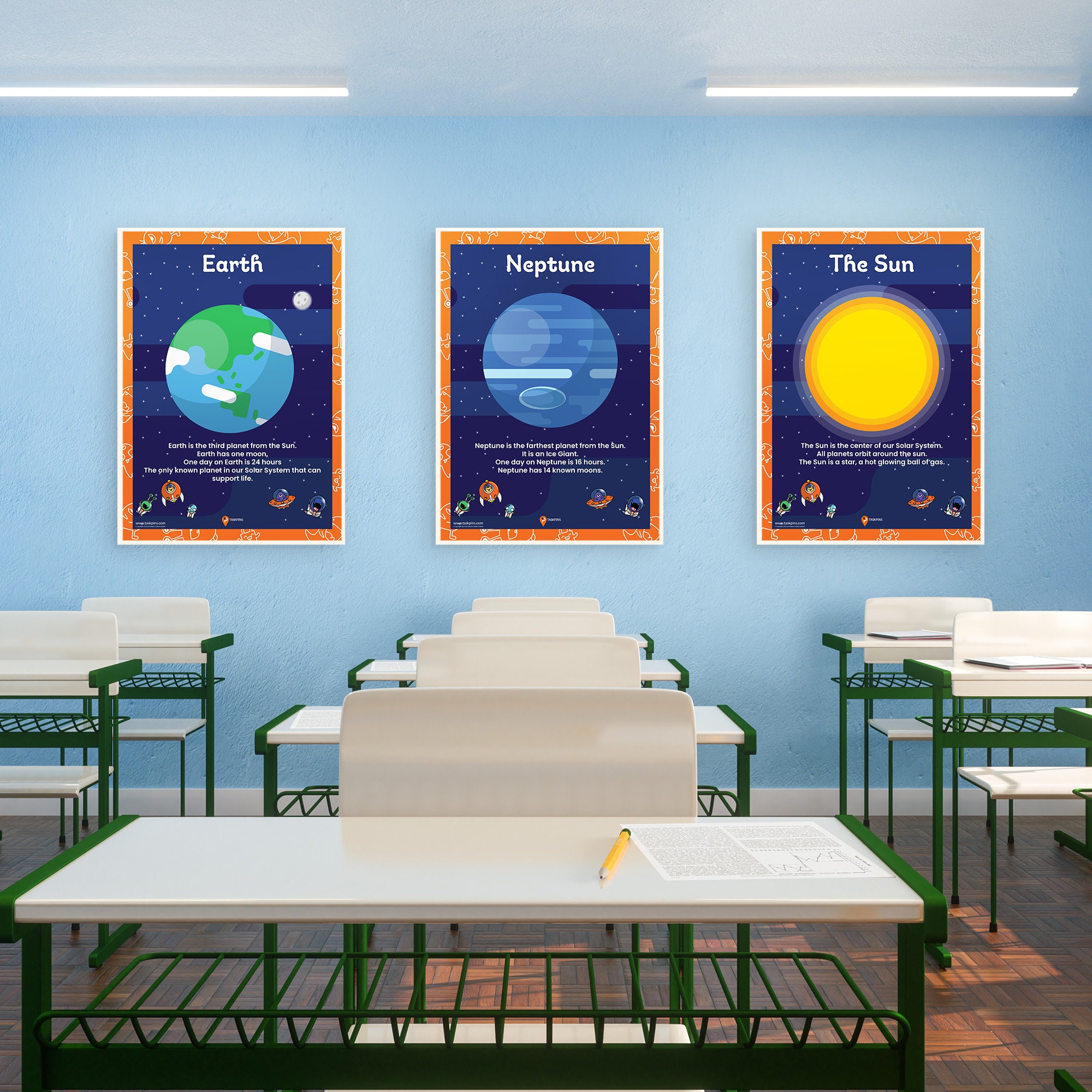 Planet Neptune Poster Space Printable Neptune Wall Art Poster Neptune ...